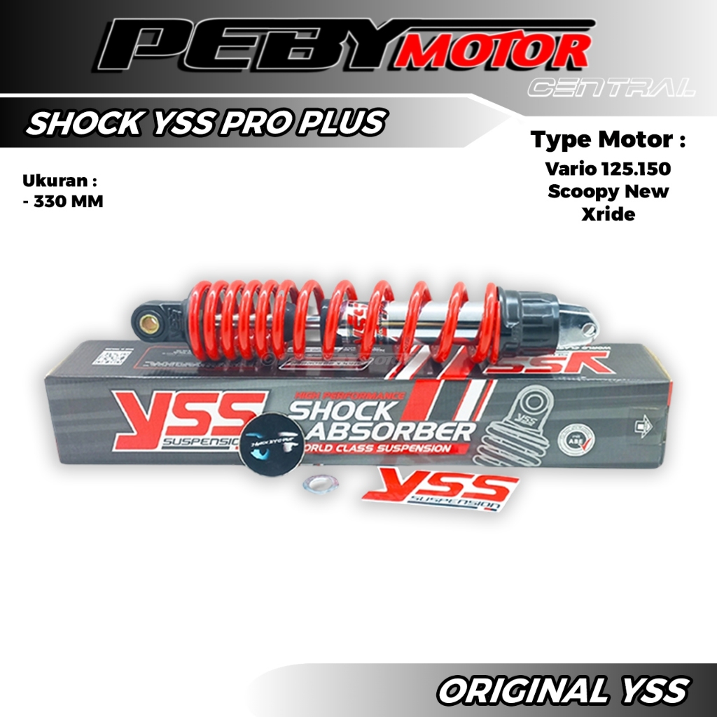Jual Shock YSS PRO PLUS 330mm Vario 125 150 Scoopy XRide | Shopee Indonesia