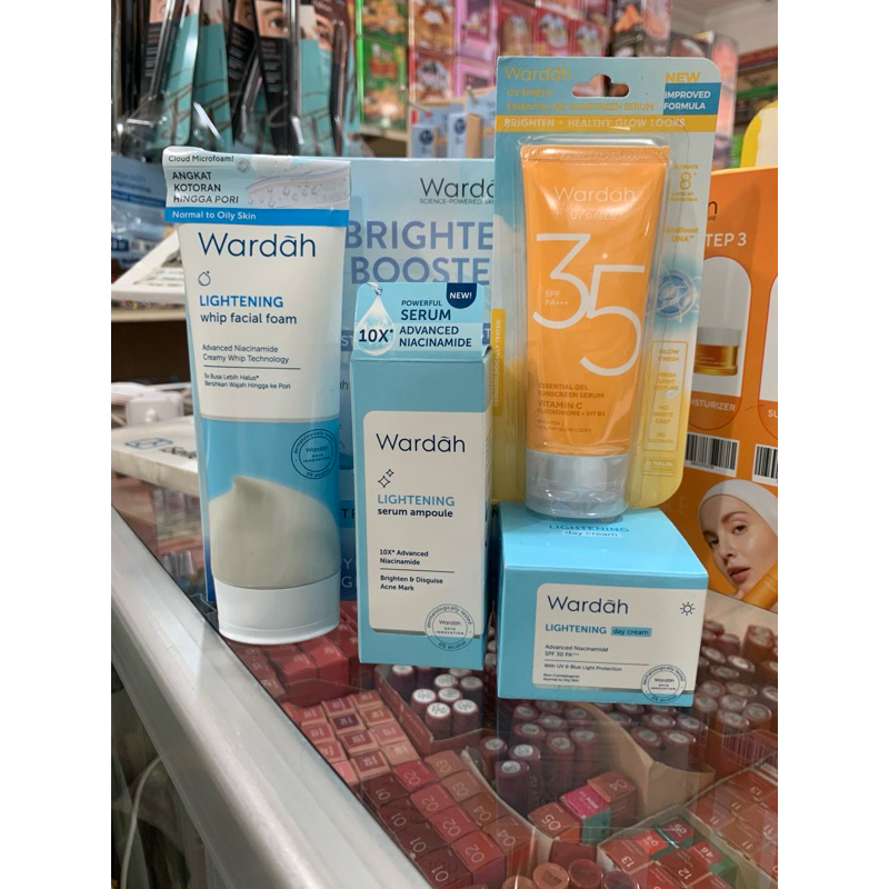 Jual Wardah Brigtening Booster set - Wardah Paket Lightening | Shopee ...