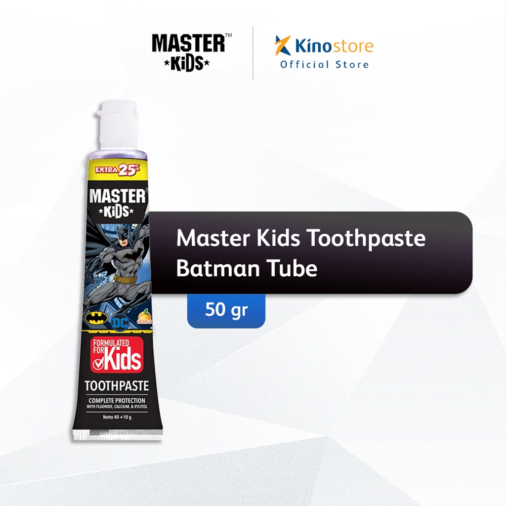 Jual Master Kids Toothpaste Batman Tube 50gr | Shopee Indonesia