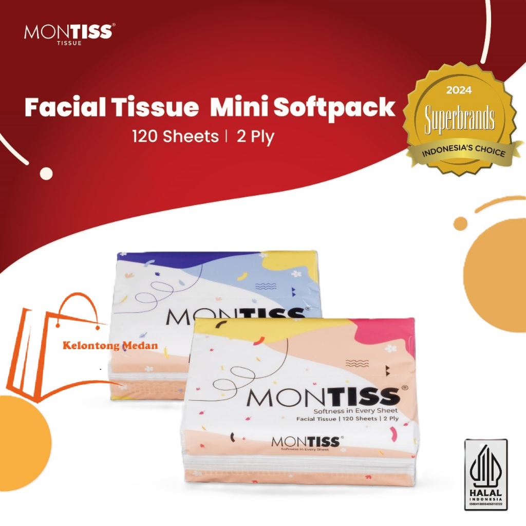 Jual Tisu Tissue Montiss mini softpack 120 sheet tisu mini montiss 120s ...