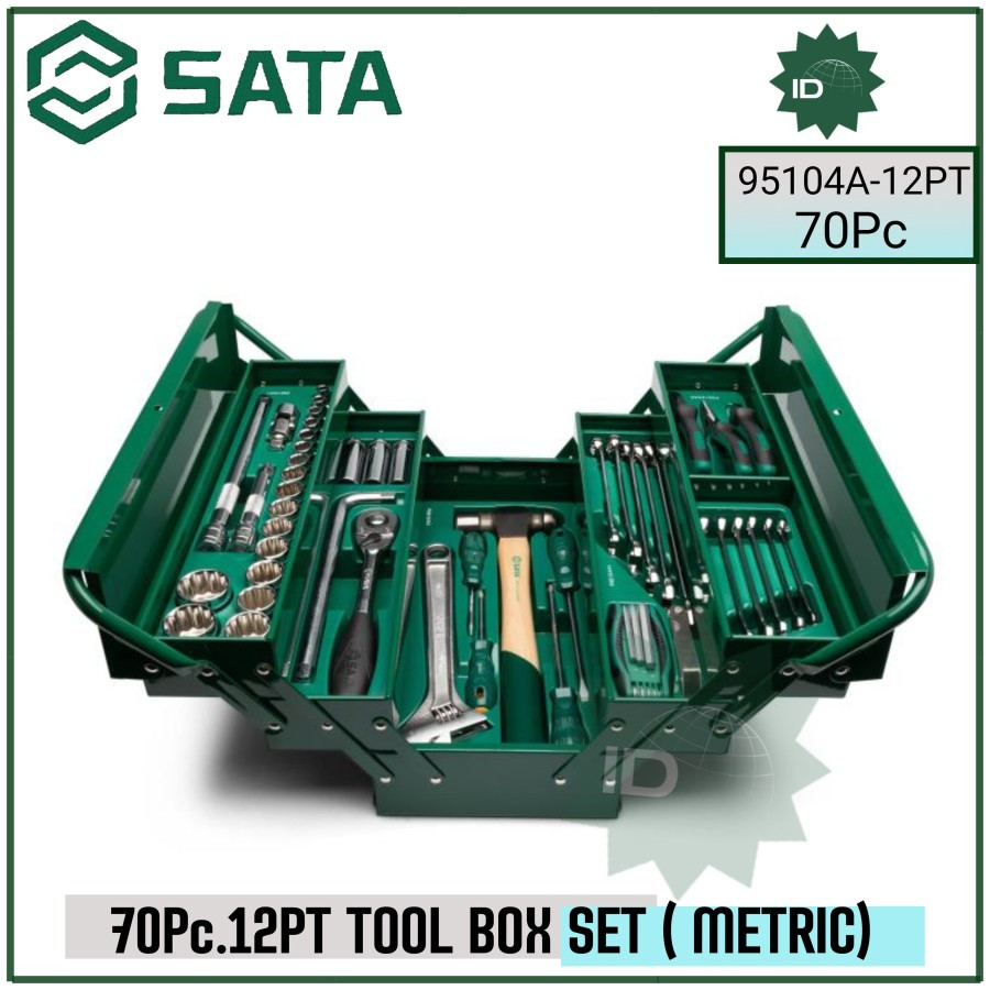 Jual SATA 95104A-70 12PT CANTILEVER MECHANIC TOOL BOX SET 70PC TOOL KIT ...