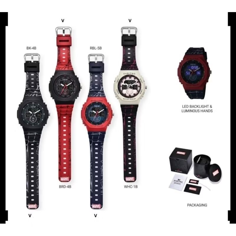 Jual Jam Tangan Digitec Cowok Marvel DA-2220T-MV | Shopee Indonesia
