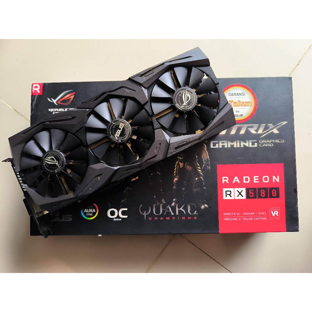 Jual VGA Asus ROG Strix RX 580 8GB GDDR5 | Shopee Indonesia