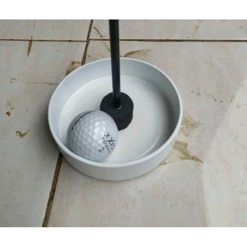 Jual 1 set hole cup lapangan mini golf - hole stick flag - hole cup ...