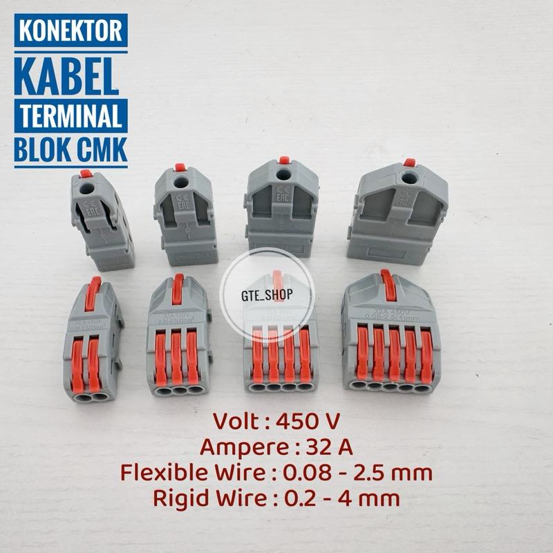Jual Connector Terminal CMK Konektor Kabel WAGO Konektor Kabel Listrik | Shopee Indonesia