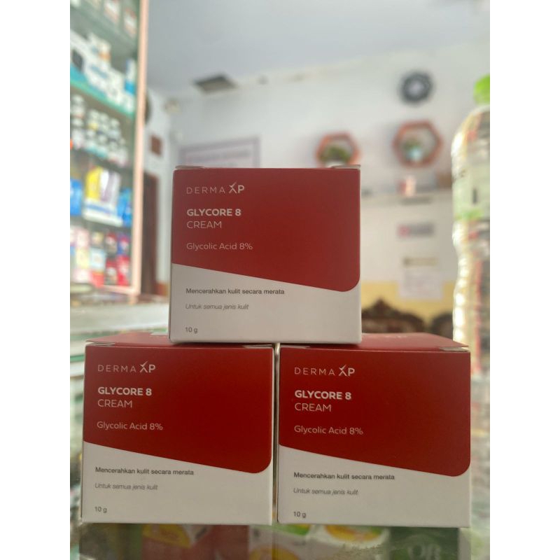 Jual Glycore cream glycolic acid 8% & 10 gr original/krim penghilang ...
