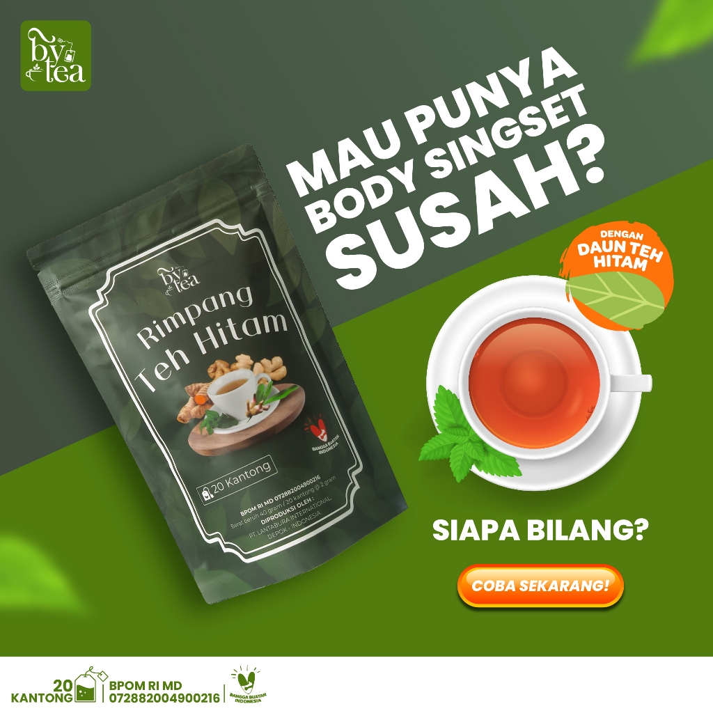 Jual Teh Celup Rimpang Bytea 100% Bahan Alami Herbal Diet Detox ...