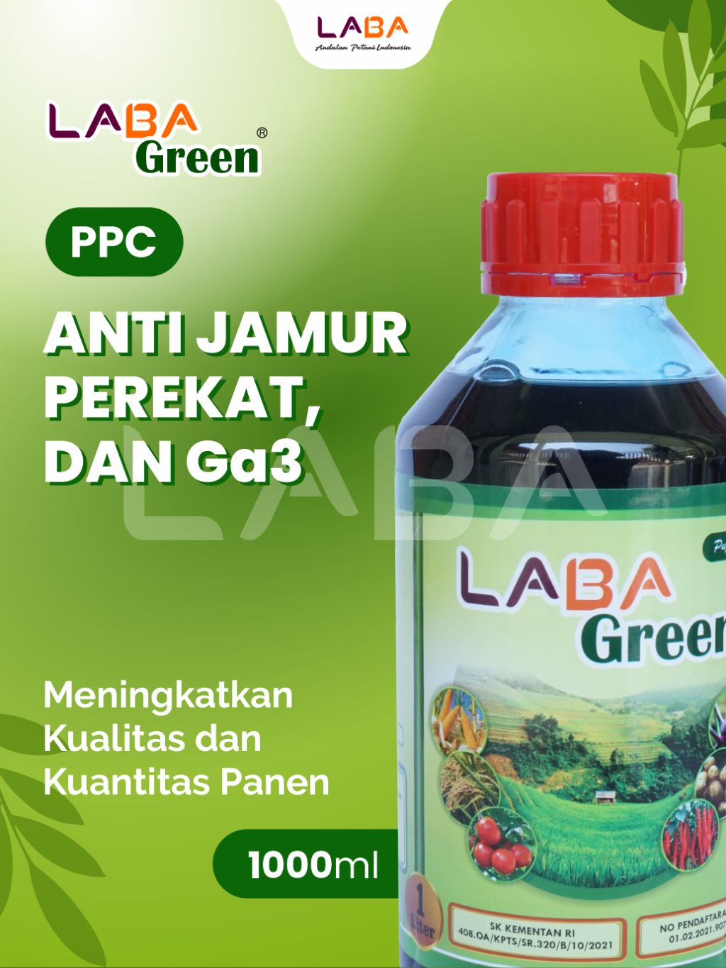 Jual LABA Green - Pupuk Pelengkap Cair | Pupuk Organik Cair | Pupuk ...