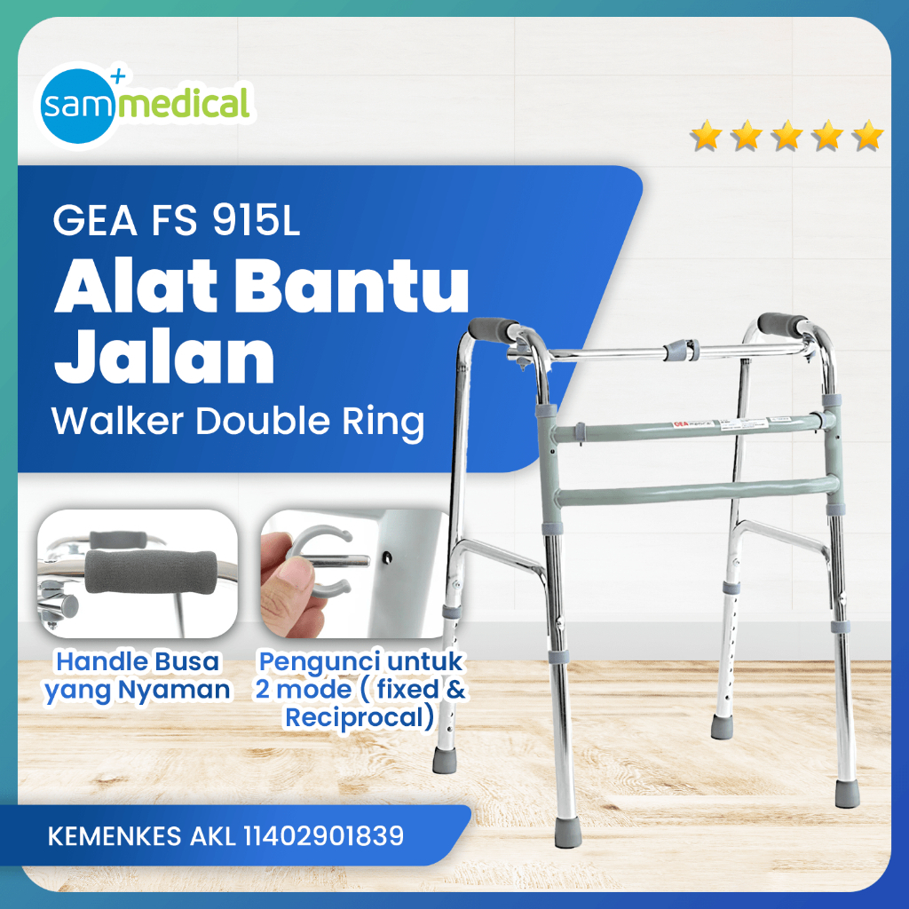 Jual GEA Walker Double Ring - FS 915L / Alat Bantu Jalan Lansia ...