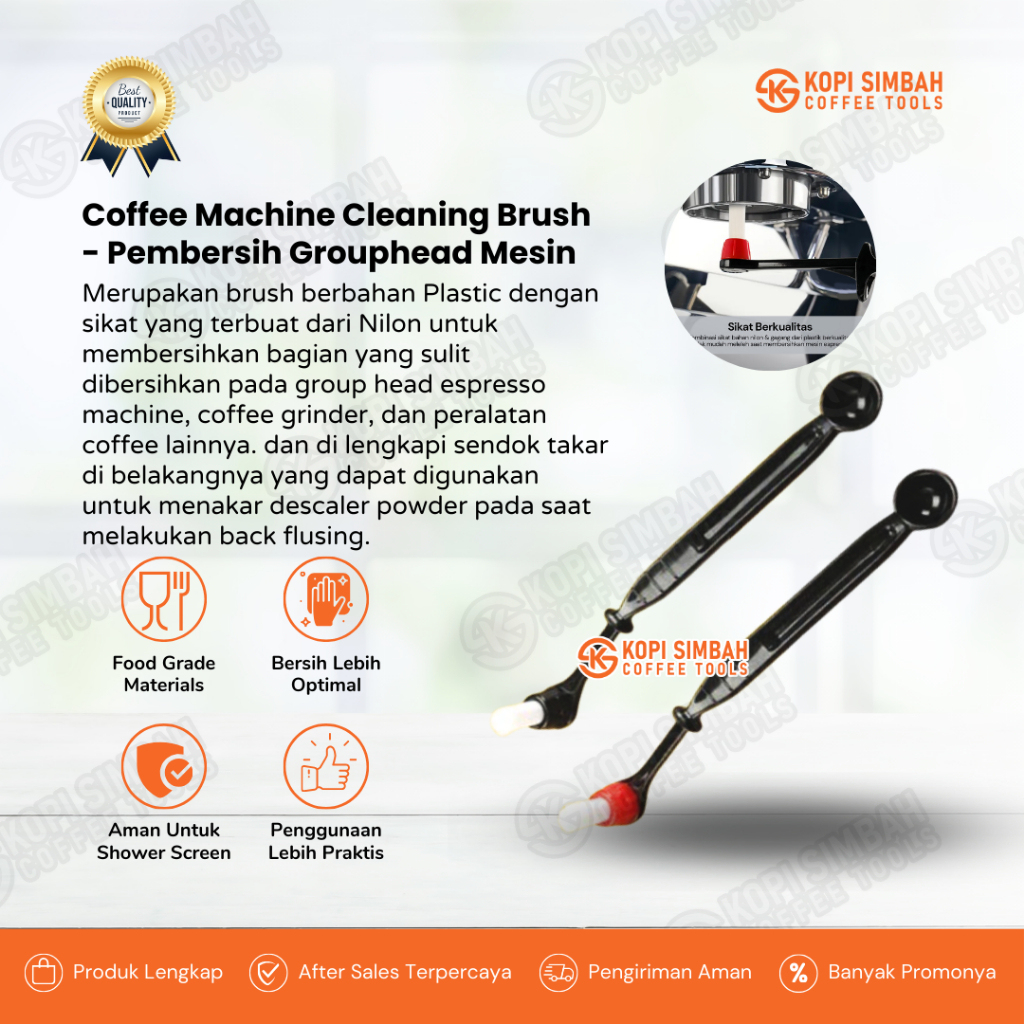 Jual Kuas Pembersih Group Head Mesin Espresso Clean Brush Sikat Cleaner ...