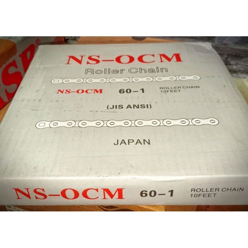 Jual NS OCM JAPAN Roller chain rantai rante RS 60 single ( 60-1 x 10 FT ...
