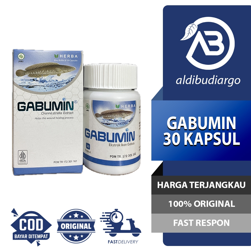 Jual GABUMIN EKSTRAK IKAN GABUS HERBA UTAMA ISI 30 KAPSUL | Shopee ...