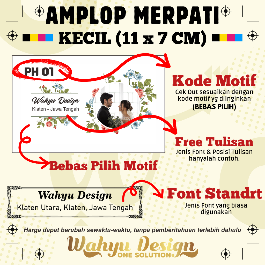 Jual Amplop MERPATI Kecil (11 x 7 cm) - WARNA - FREE CETAK FOTO ...