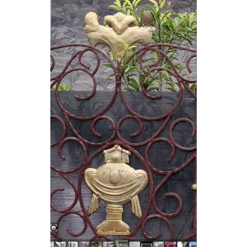 Jual ornamen plat besi pagar costum ukuran pengganti cor. | Shopee ...