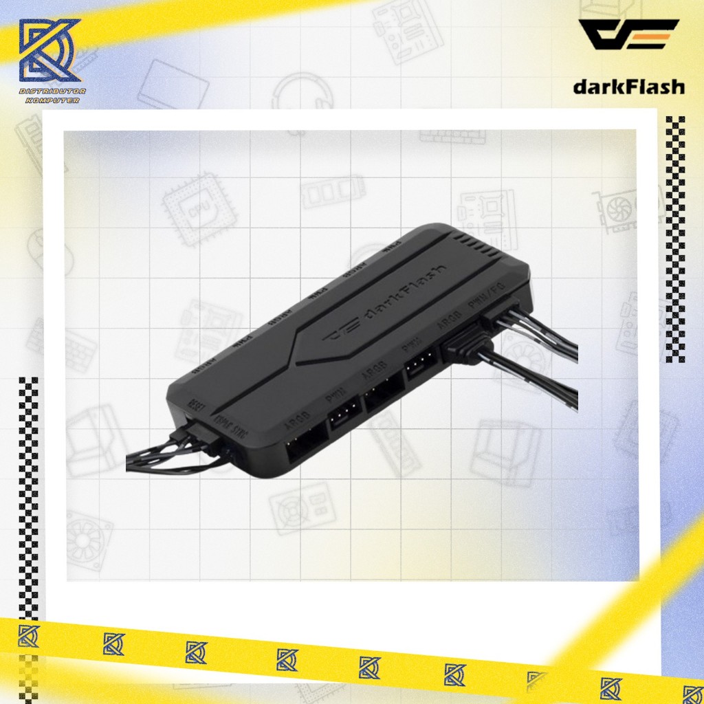 Jual DARKFLASH RC2 PWM Controller - Sinkronisasi RGB, Hub 6-Port ARGB ...