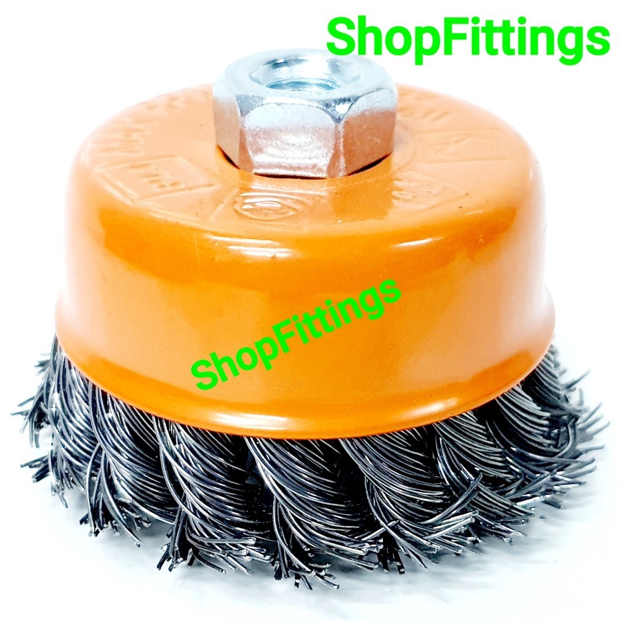 Jual Mata Gerinda Sikat Kawat Bulat Mangkok 3 inch Disc Wire Cup Brush ...