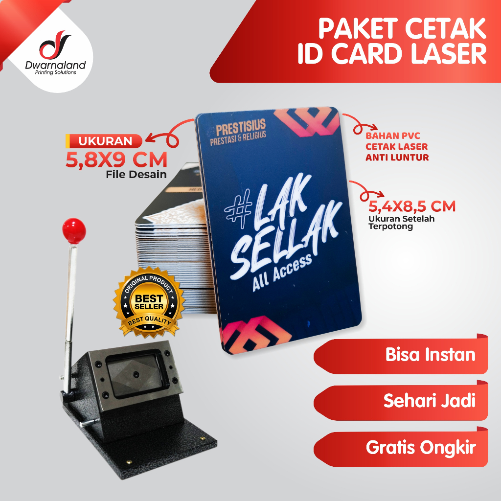 Jual PAKET CETAK ID CARD LASER FULL COLOUR DESAIN CUSTOM BEBAS | Shopee ...