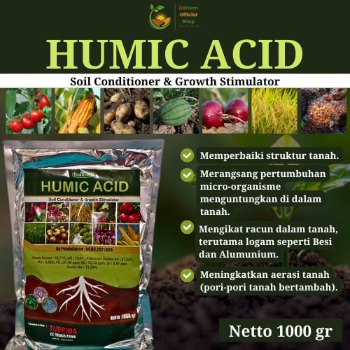 Jual Asam Humat, Asam Humat 1 kg, Asam Humat Powersoil 1 kg, Penggembur Tanah, Humic Acid ...