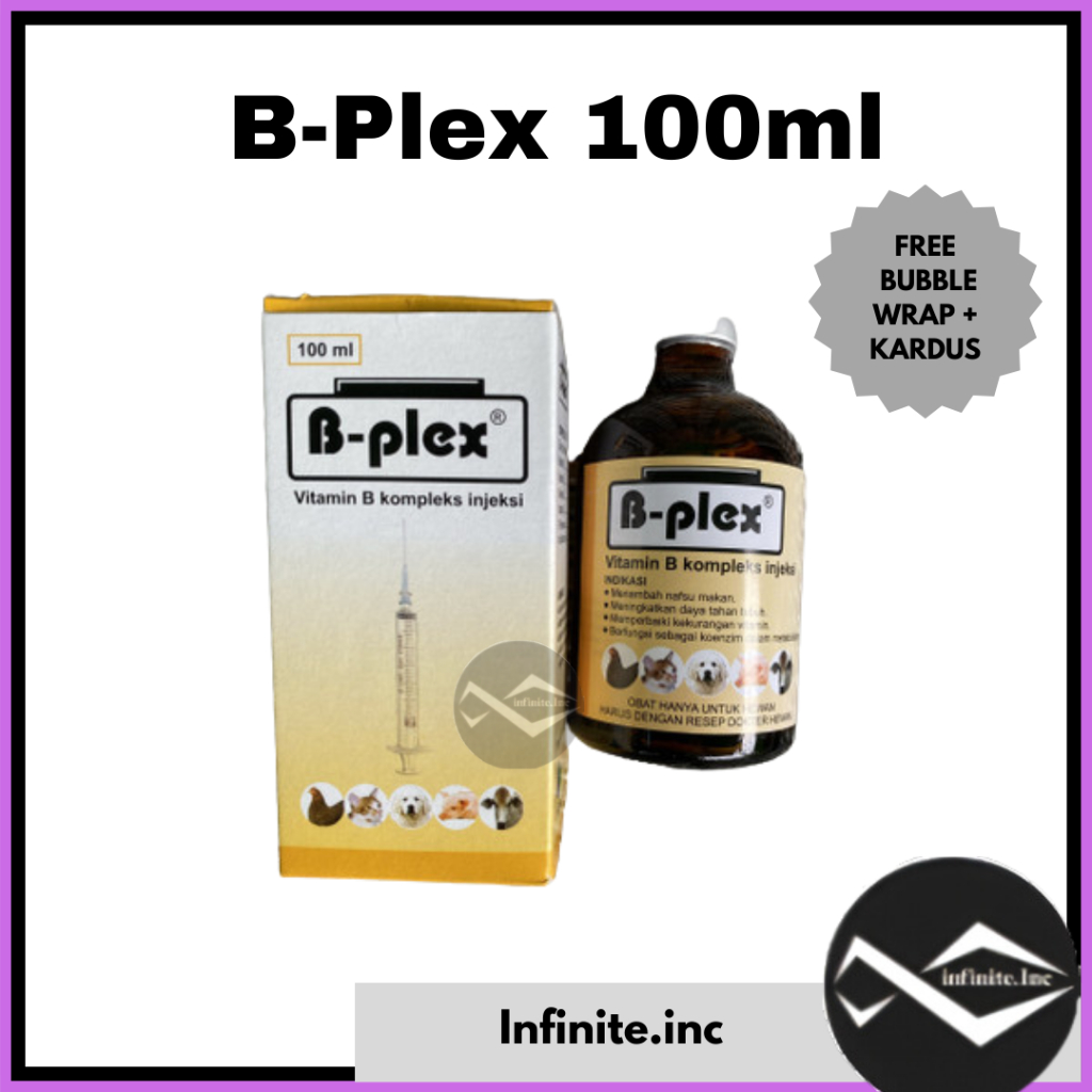 Jual B-Plex 100ml Vitamin B Kompleks Injeksi 100 ml B Plex Pyridam ...