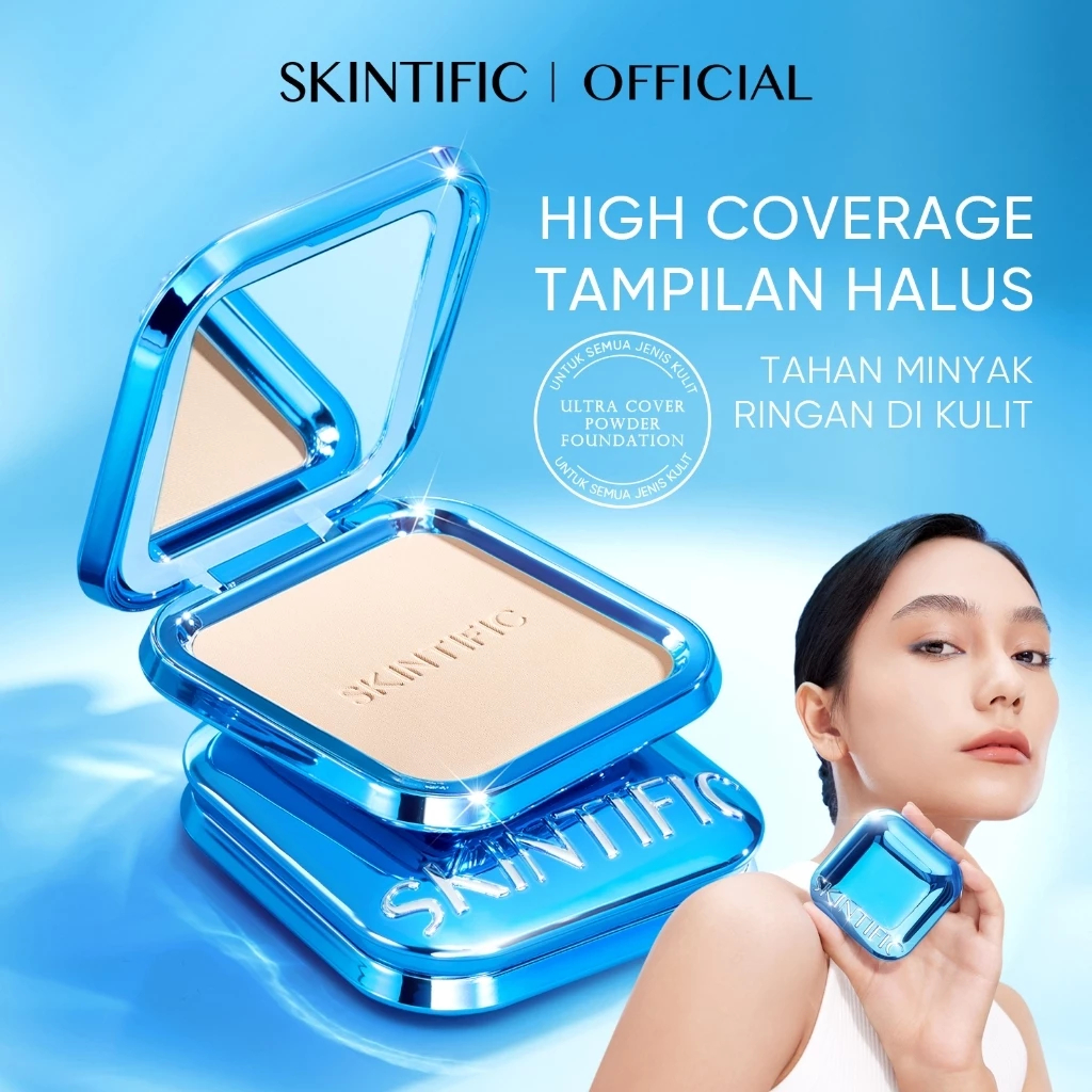 Jual Skintific Ultra Cover Powder Foundation 9g Skintific Powder ...