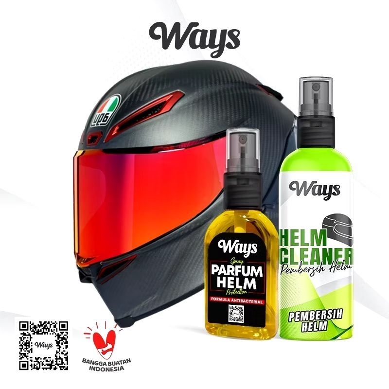 Jual WAYS Pembersih Pengkilap Helm Body Visor Kaca - Parfum Pewangi ...