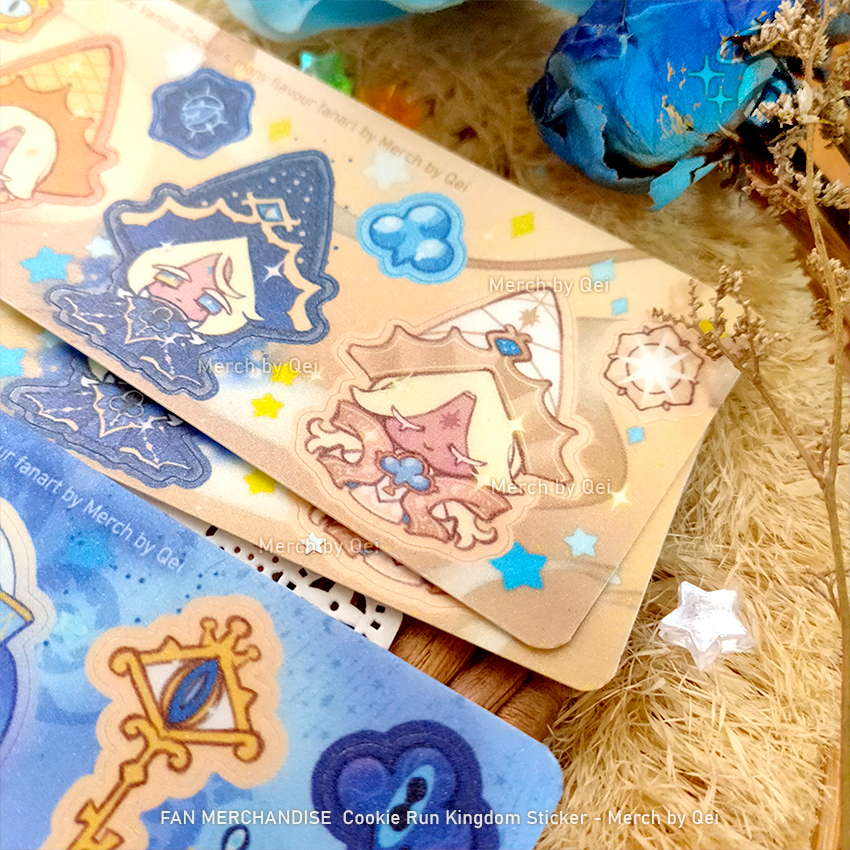 Jual Kisscut Sticker Sheet Pure Vanilla & Shadow Milk COOKIE RUN ...
