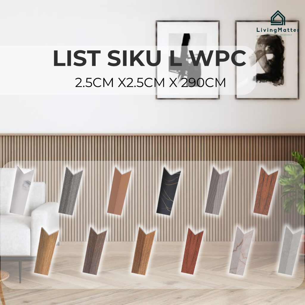 Jual List Siku Penutup WPC Wall Panel Corner Cover Penutup Sudut WPC ...