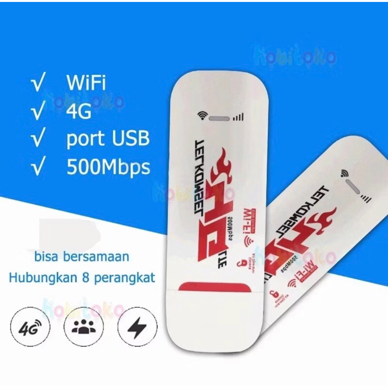 Jual Modem WIFI USB 500Mbps 4g LTE Wi-Fi portabel All Operator LTE ...