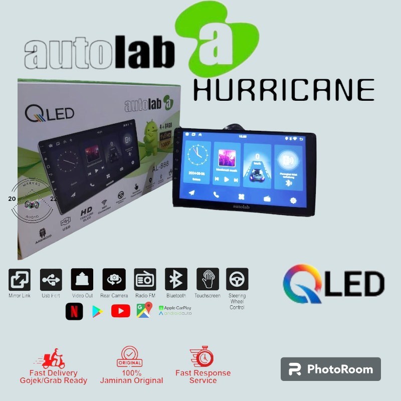 Jual Head Unit Android 9 inch AUTOLAB RAM 4/64GB Android Auto CarPlay QLED Headunit Android 9 ...