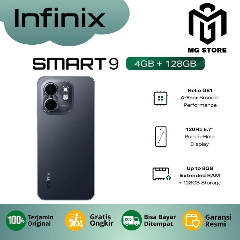 Jual INFINIX SMART 9 HD RAM 4/64GB NEW GARANSI RESMI | Shopee Indonesia