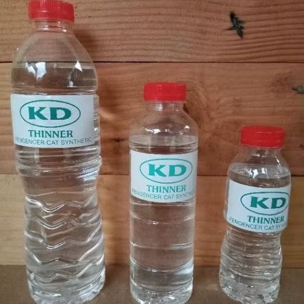 Jual THINNER/TENER/TINER BOTOL/TINER BOTOL AKUA/nd super gloos pengencer cat kayu/besi ukuran ...