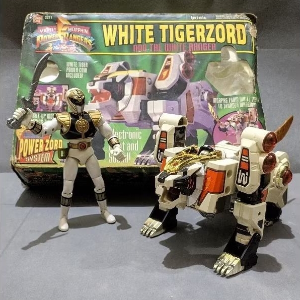 Jual DX White tigerzord kiba ranger dairanger mighty morphin power ...
