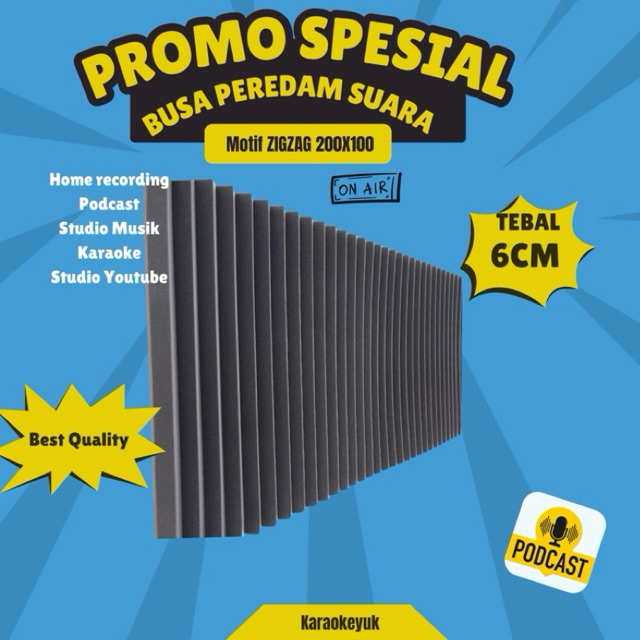 Jual BUSA PEREDAM SUARA RUANGAN MODEL ZIGZAG VARIASI DINDING UKURAN ...