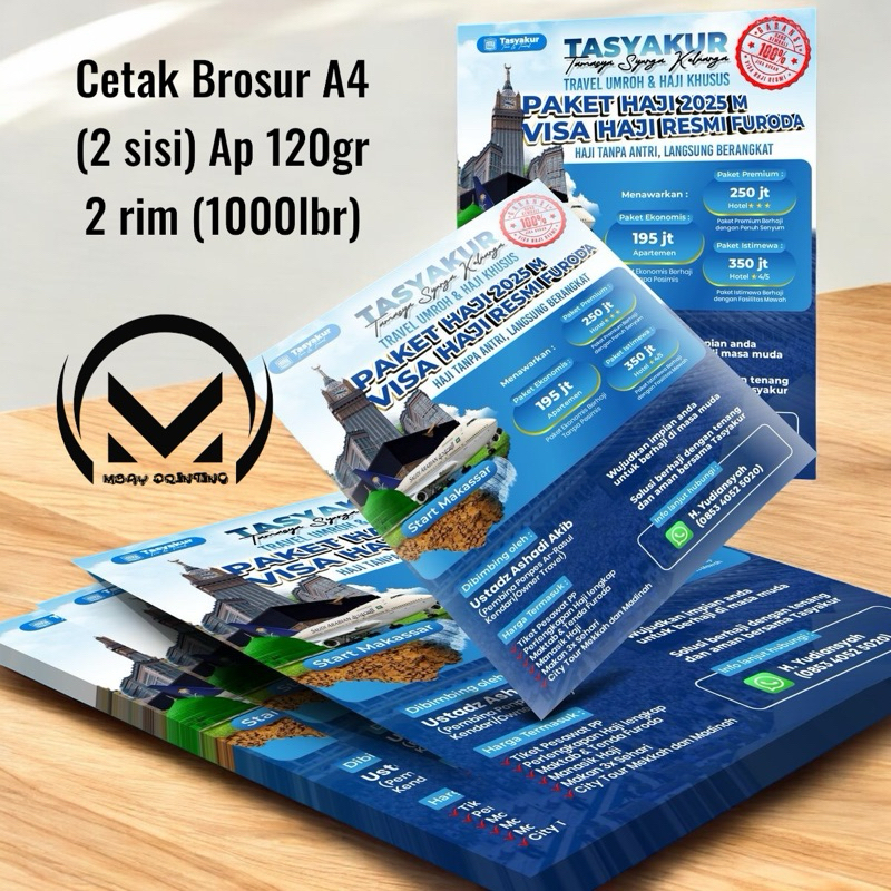Jual Cetak Murah Brosur A4 (2 Sisi) Art Paper 120gr / 2 rim (1000lbr) | Shopee Indonesia