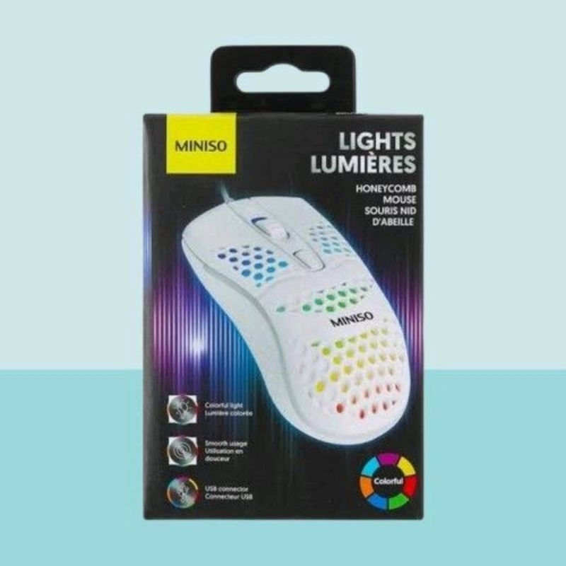 Jual MINISO HONEYCOMB MOUSE XX8 MOUSE GAMING | Shopee Indonesia