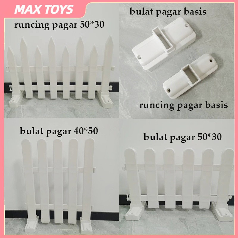 Jual 6PCS Pagar kebun / Pagar Plastik PVC / Putih Pagar Jalan Masuk ...