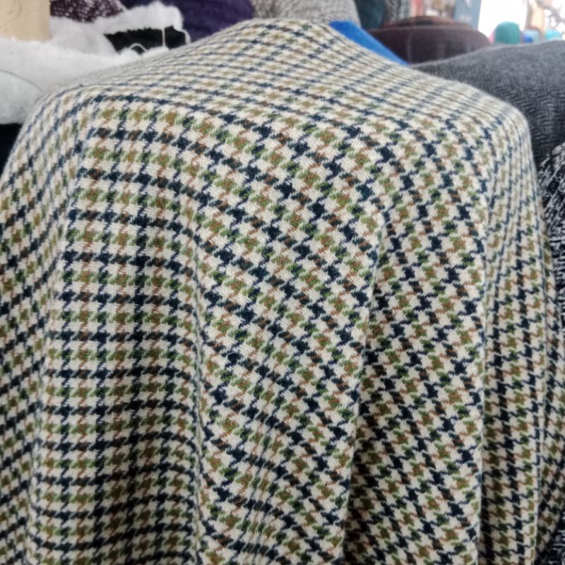 Jual bahan kain tweed tebal_wol akrilik harga per (meter) | Shopee ...