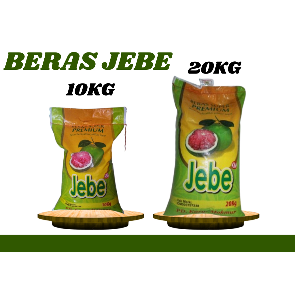 Jual NEW !! BERAS JEBE Beras Super Premium 10Kg/ 20kg ( Harga PerBal ...