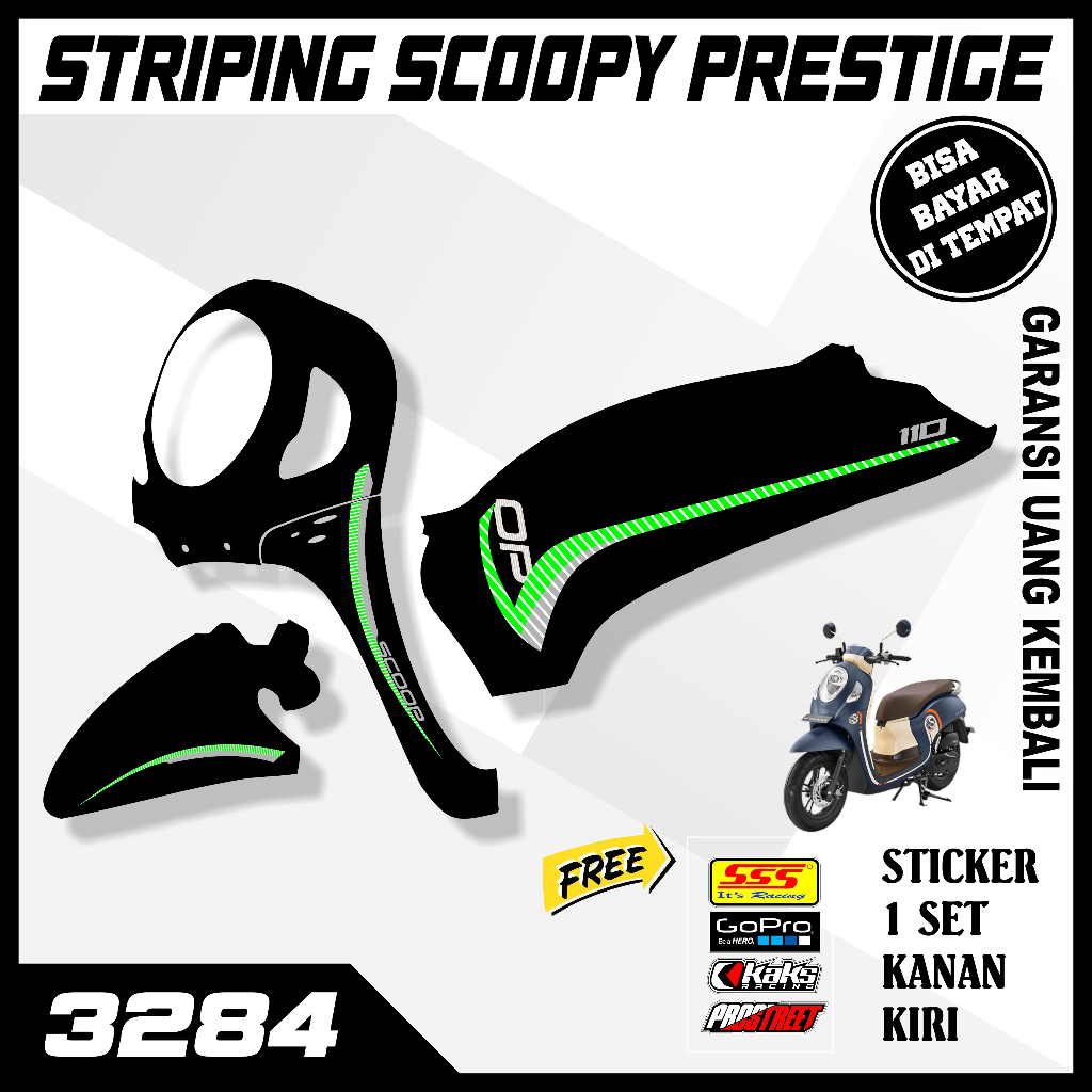 Jual Striping Sticker Scoopy Prestige / Scopy Donat 2020 2021 2022 2023 ...