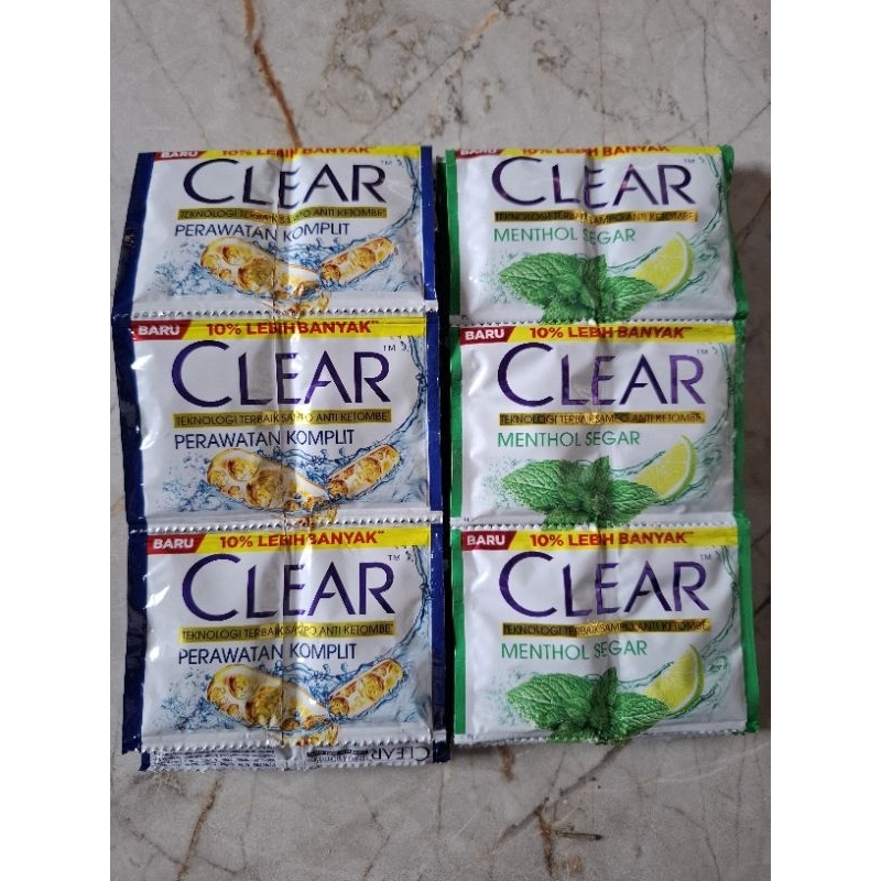 Jual Shampo Clear Sachet Isi (24 sachet) | Shopee Indonesia