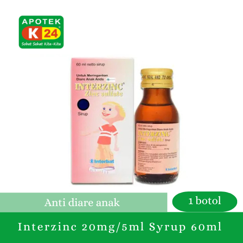 Jual Interzinc 20mg/5ml Syrup 60ml (per-botol) | Shopee Indonesia