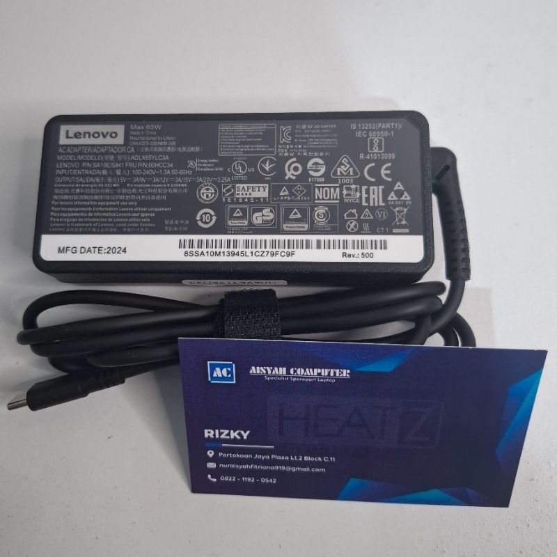 Jual Adaptor charger USB-C Original For Laptop Thinkpad X12 Gen1 Gen2 ...