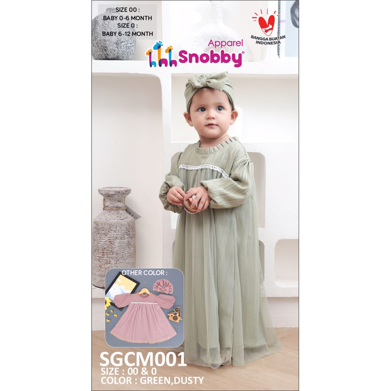 Jual SNOBY BUSANA MUSLIM BAYI SET TURBAN (SGCM001) | Shopee Indonesia