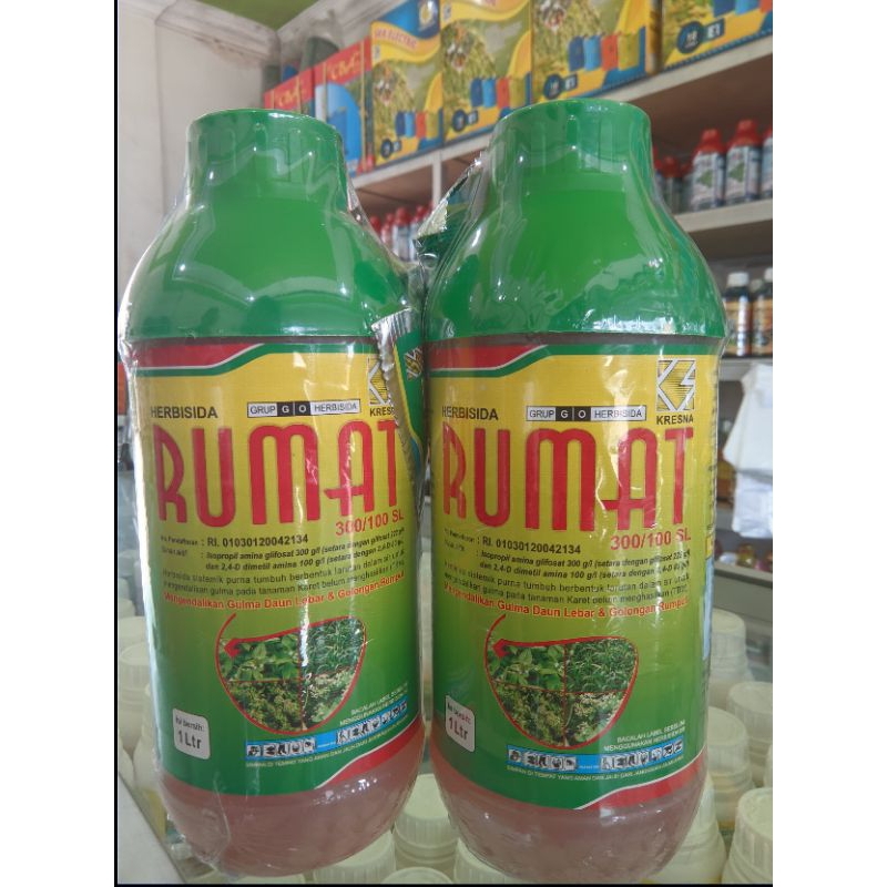 Jual RUMAT 1LITER OBAT AKAR HERBISIDA MENGENDALIKN GULMA DAUN LEBAR ...