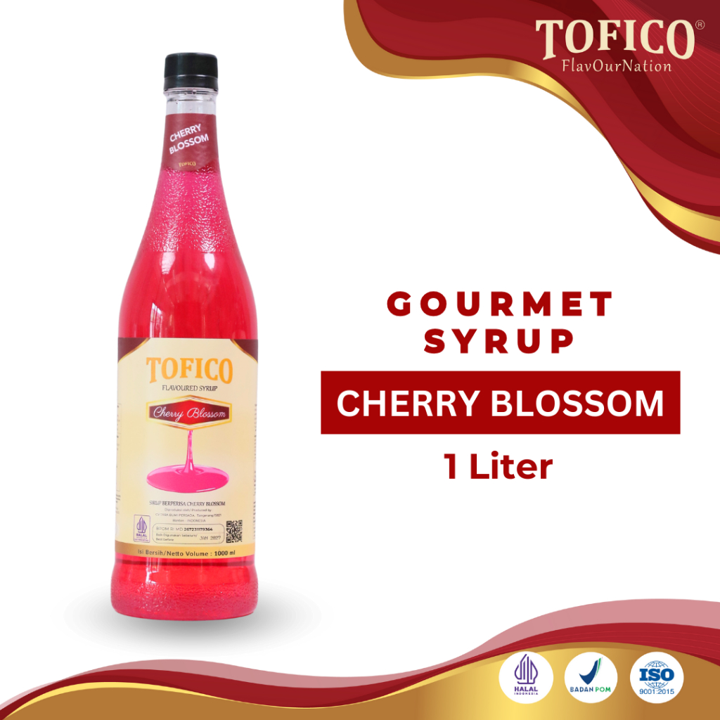 Jual Syrup Cherry Blossom Tofico / Sirup Rasa Bunga Sakura Premium 1 ...