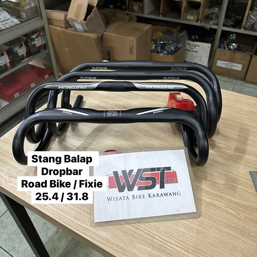 Jual Stang Sepeda Balap Roadbike Fixie Dropbar 25.4 31.8 Steel Alloy Model Terbaru | Shopee ...