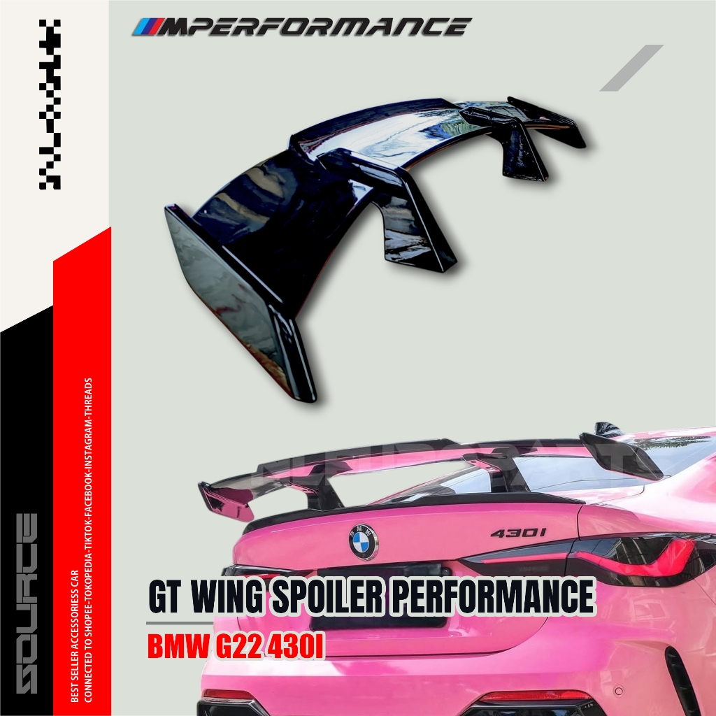 Jual GT WING M PERFORMANCE REAR SPOILER MP BMW G22 430i | Shopee Indonesia