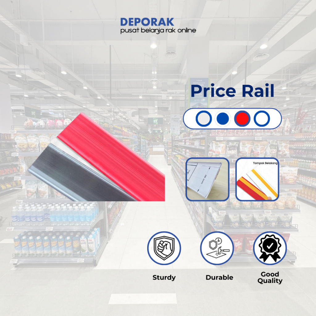 Jual Bundling Price Rail / Price Tag / Label Harga Supermarket / List ...