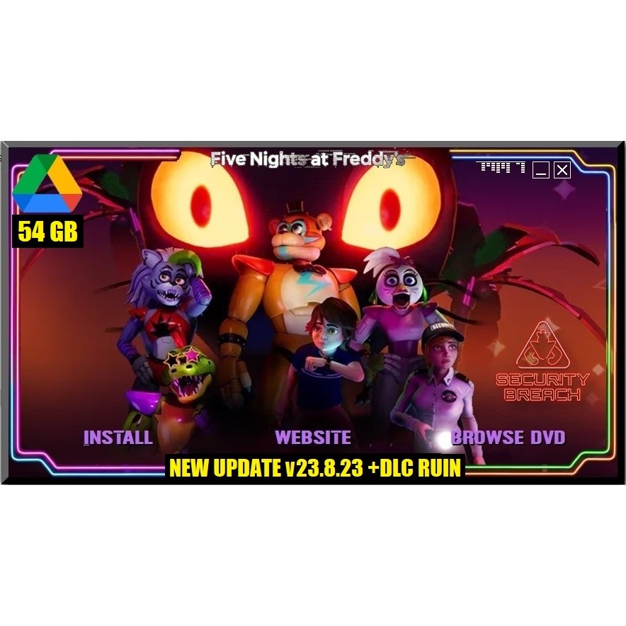 Jual PC Games Five Nights At Freddys Security Breach ALL DLC | Shopee ...