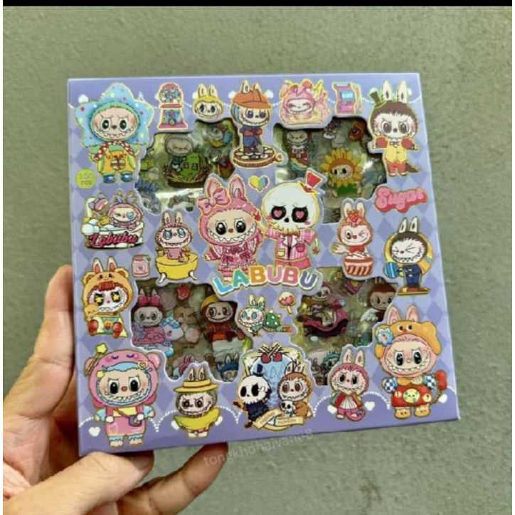 Jual Sticker LABUBU/Sticker Lucu Anak isi 100 pcs/Sticker Anti Air ...